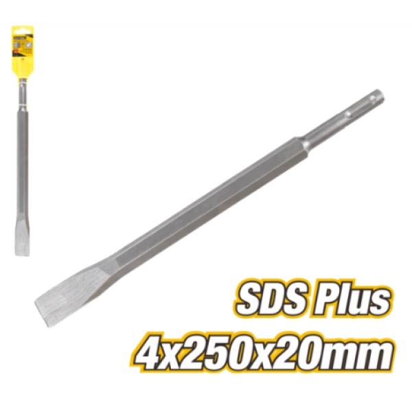 SDS-Plus Flat Chisel (14x250x20mm) – Hurricane Steel