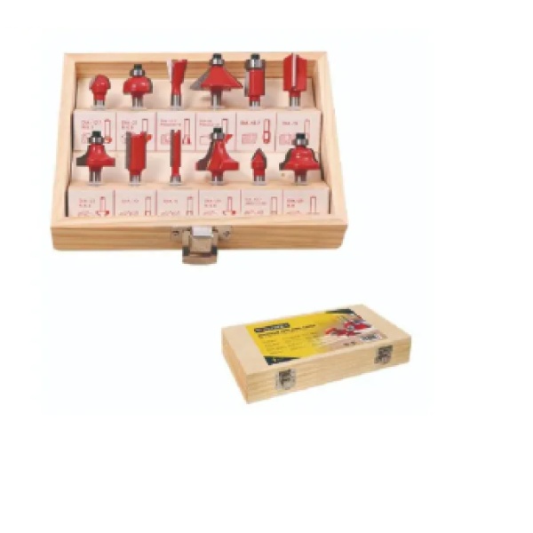 12 Piece Router Bit Set – Hurricane Steel