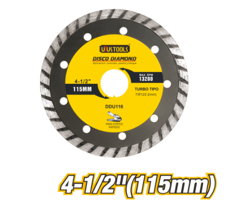 Turbo Diamond Cutting Disc (115mm) – Hurricane Steel