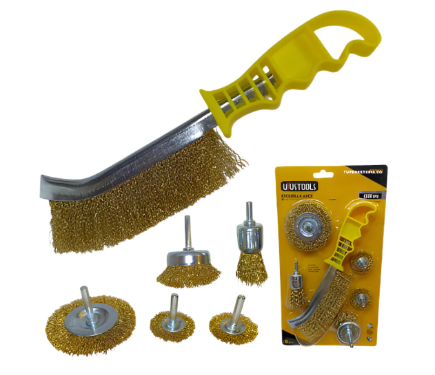 6 Piece Wire Wheel Brush Set – Hurricane Steel