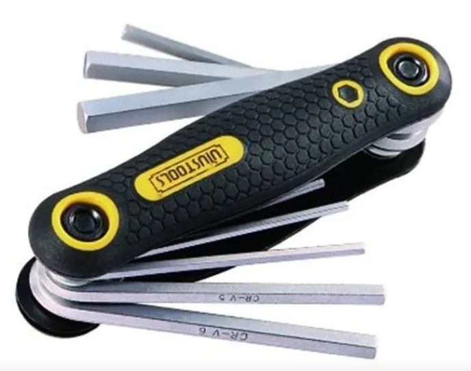 8 Piece Folding Hex Key Set – Hurricane Steel